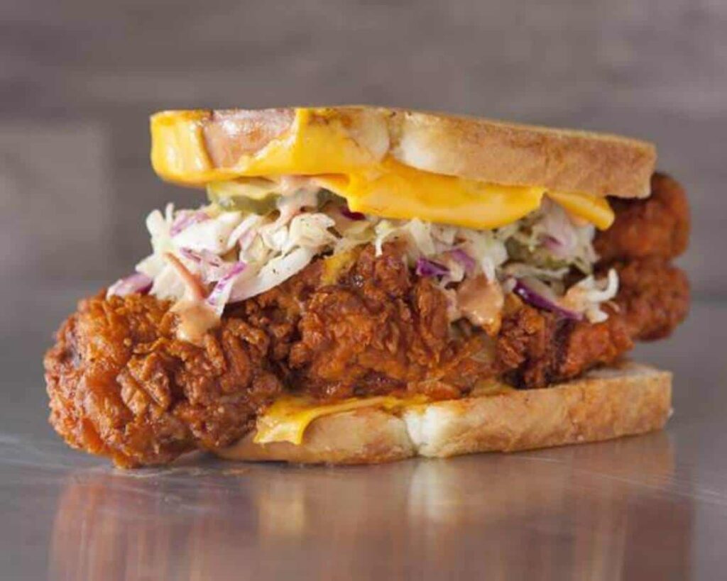 The Nashville Hot Chicken Sandwich - Top 1 Sandwich - Crimson Coward