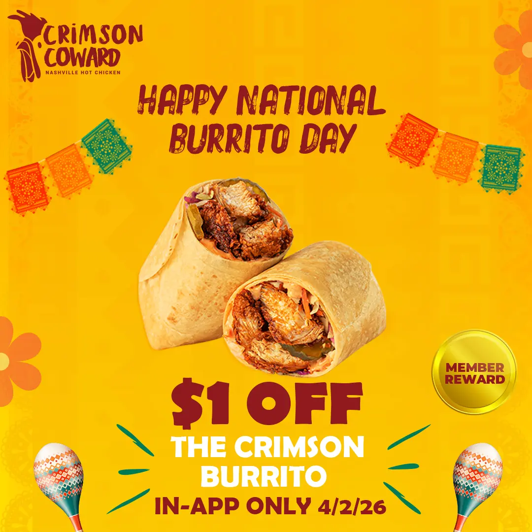 Spice up National Burrito Day 2026 with the Crimson Burrito